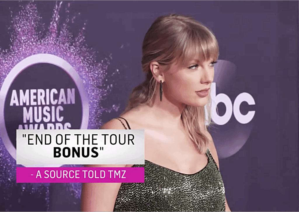 Taylor Swift Gifts Tour Crew Members $55 Million In Bonuses