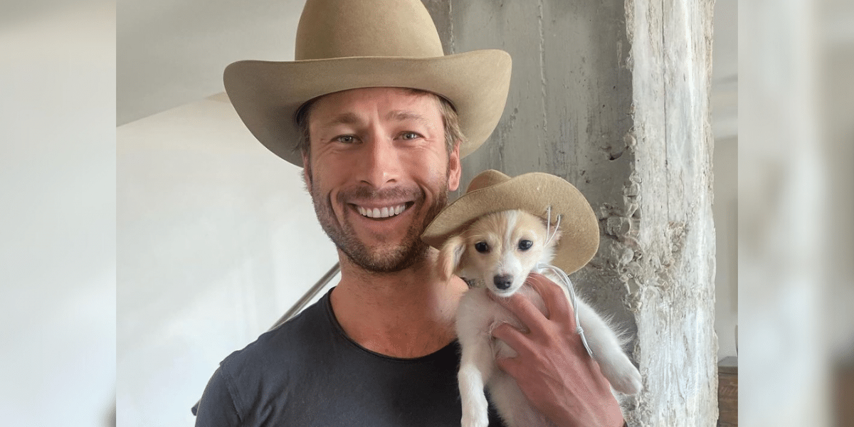 Meet Glen Powell's Adorable Rescue Dog with a Texas-Inspired Name