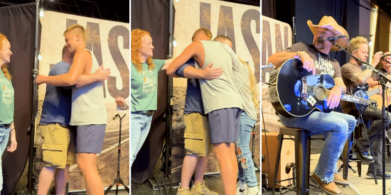WATCH: Jason Aldean Reunites Military Kids With Their Dad During Show