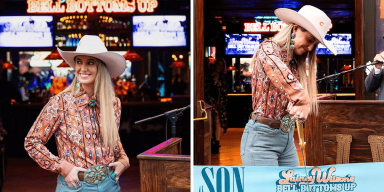 Lainey Wilson Celebrates Grand Opening Of Bell Bottoms Up Bar In Nashville