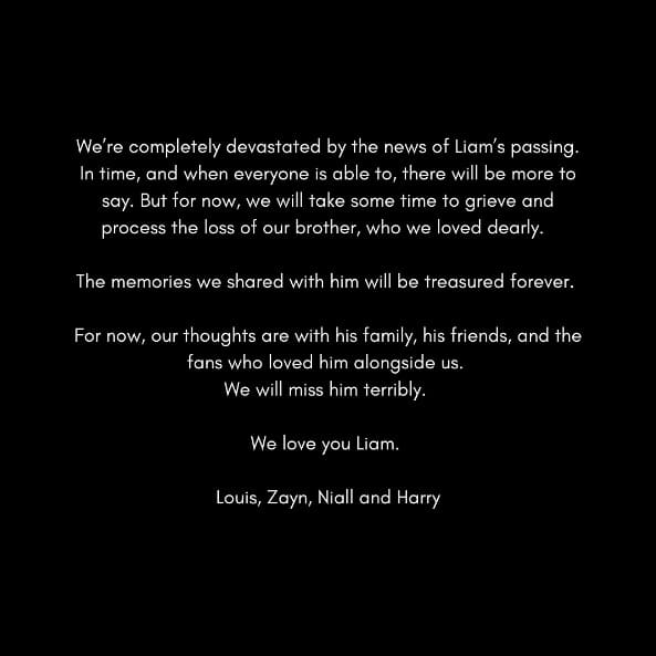 Niall Horan Releases Statement About Liam Payne's Death - "It's ...