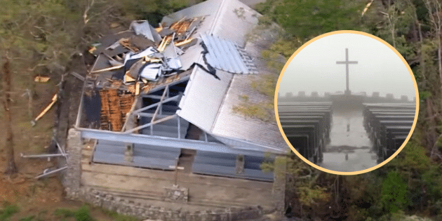 Cross Remains Standing In South Carolina's "Pretty Place" Chapel Amid ...