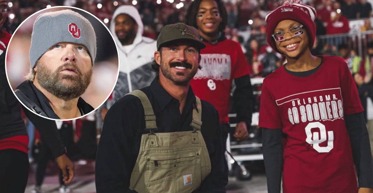 Riley Green Honors Toby Keith At OU Game