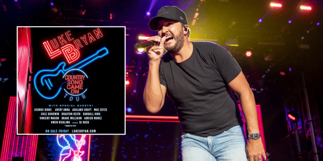 Luke Bryan Announces 2025 "Country Song Came On" Tour