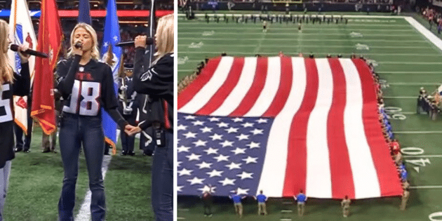 The Castellows Beautifully Sing The National Anthem At Atlanta Falcons Game