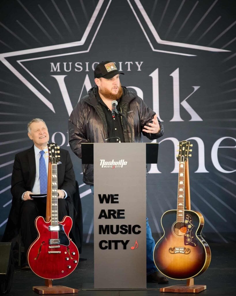 Luke Combs Receives His Star On The Music City Walk Of Fame