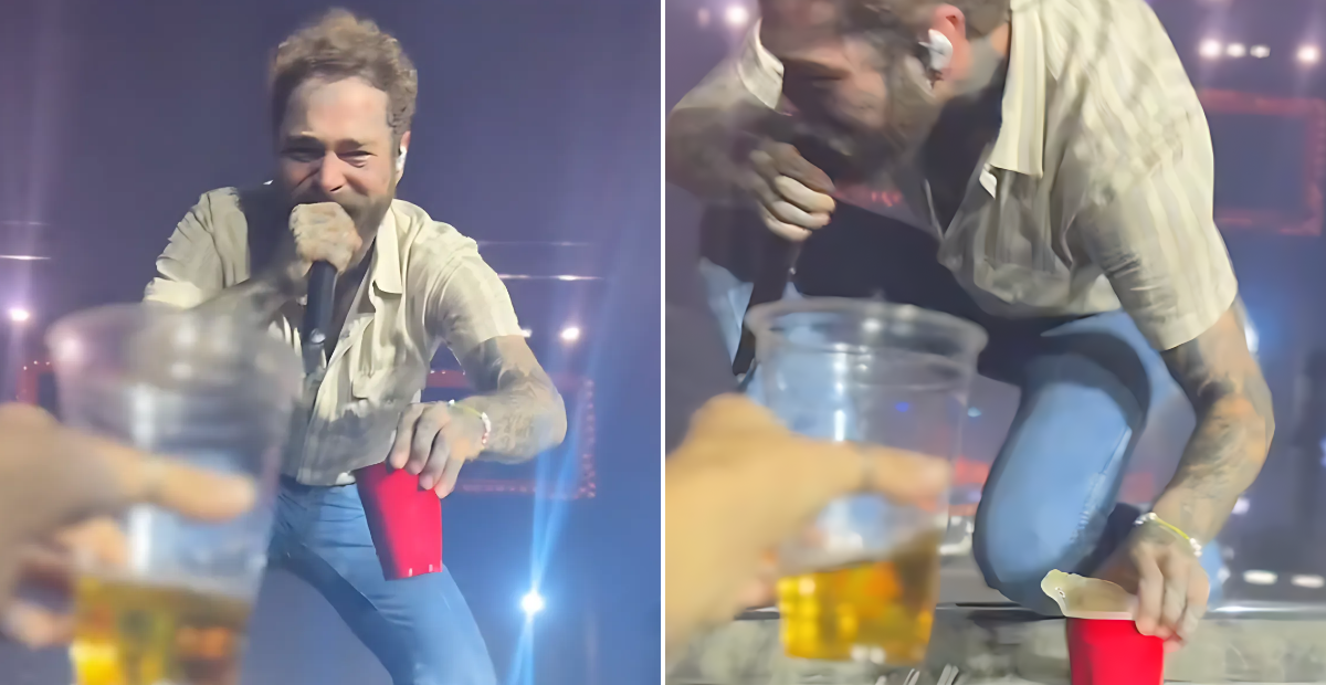 Post Malone Takes A Nasty Mid-Performance Fall, Yet Doesn’t Spill His Drink