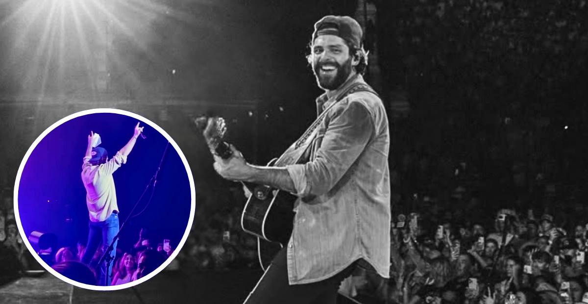 Thomas Rhett Delivers Sweet Gender Reveal For Fans In Crowd During Concert