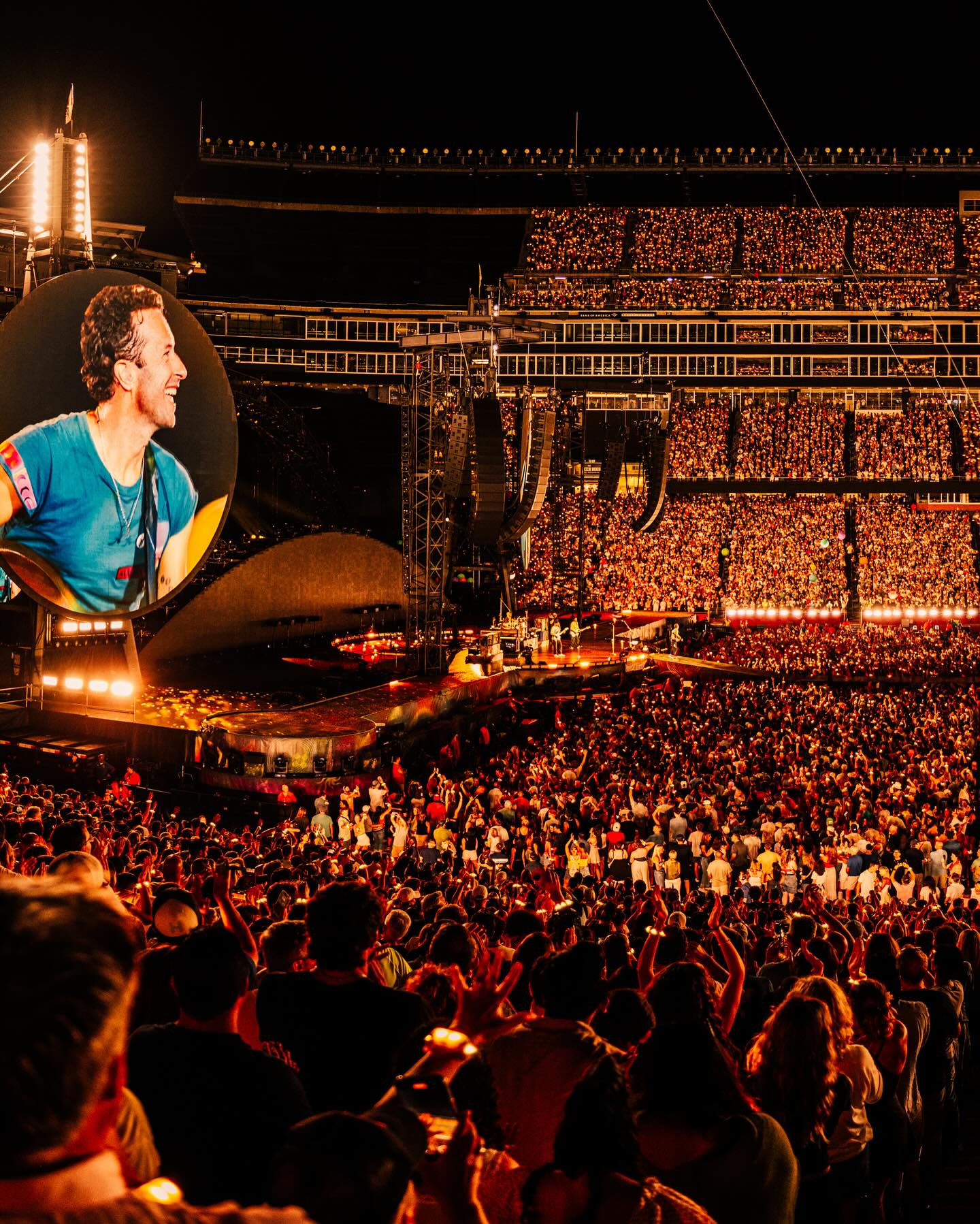 It started like any other Coldplay concert — lights, cheers, magic. But ...