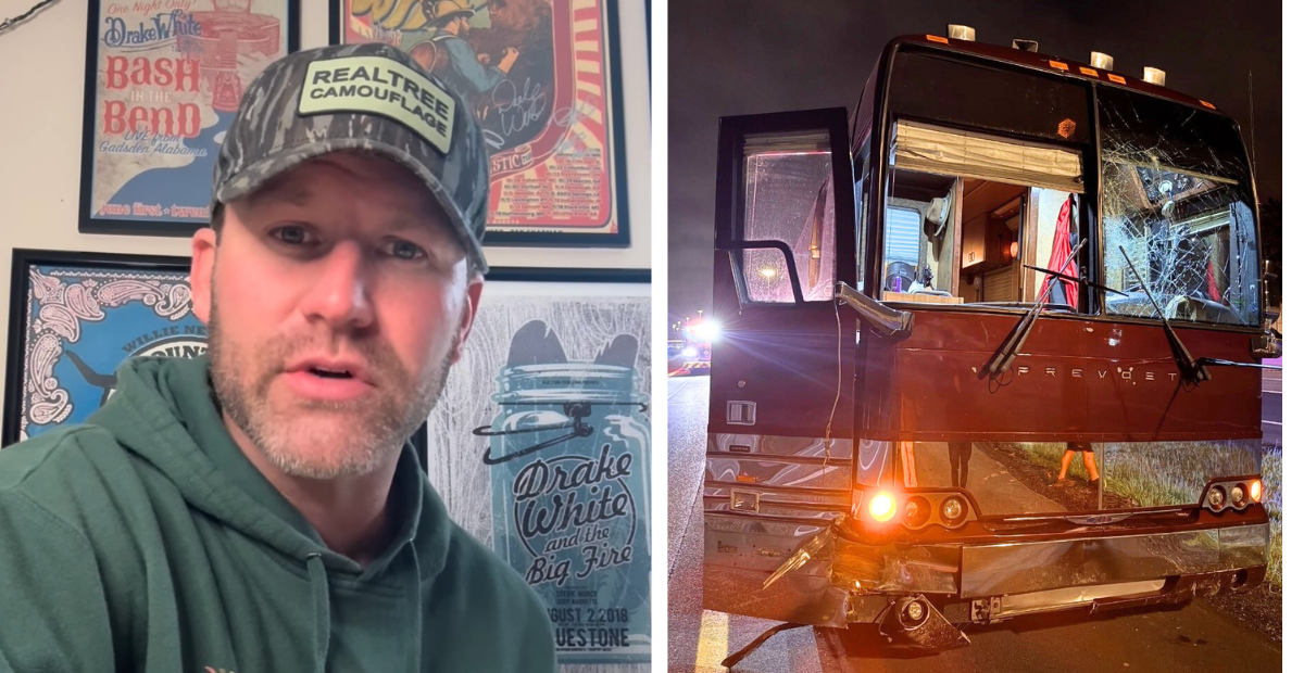 Drake White's Tour Bus Involved In Crash, Forced To Cancel Concert